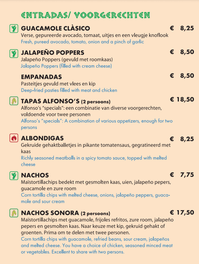 Alfonso's Mexicaans & Grill Restaurant te Amsterdam